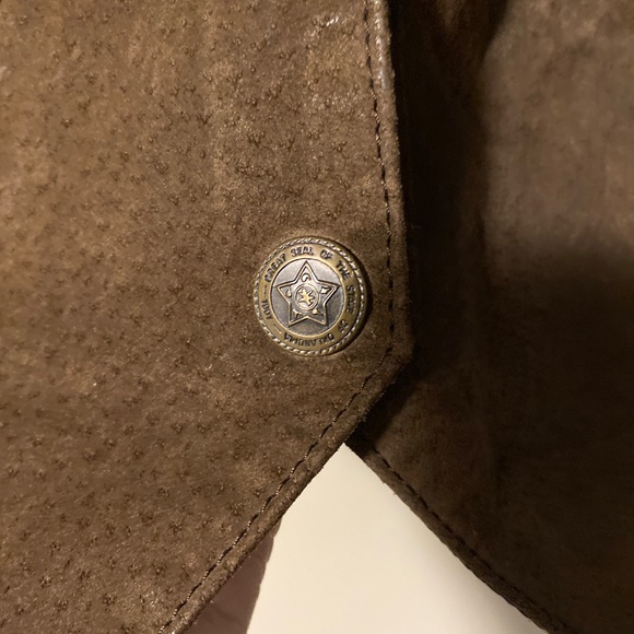 Vintage DJI | Jackets & Coats | Vintage 98s Dji Large Brown Real ...